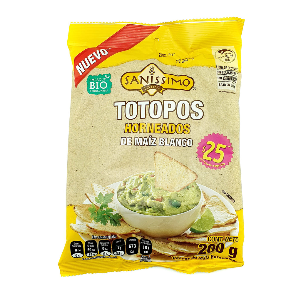 TOTOPOS HORNEADOS SANISSIMO 200G – Súper La Mas Chiquita