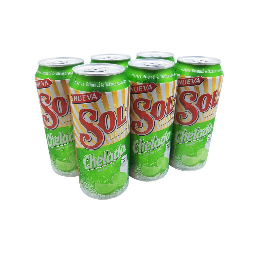 SIX CERV SOL CHELADA LIMON/SAL LATA 473ML – Súper La Mas Chiquita
