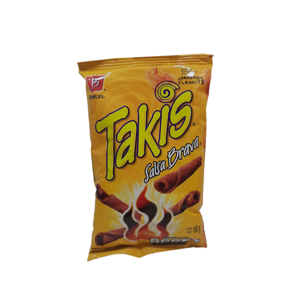 TAKIS SALSA BRAVA BARCEL 65GR-70GR – Súper La Mas Chiquita