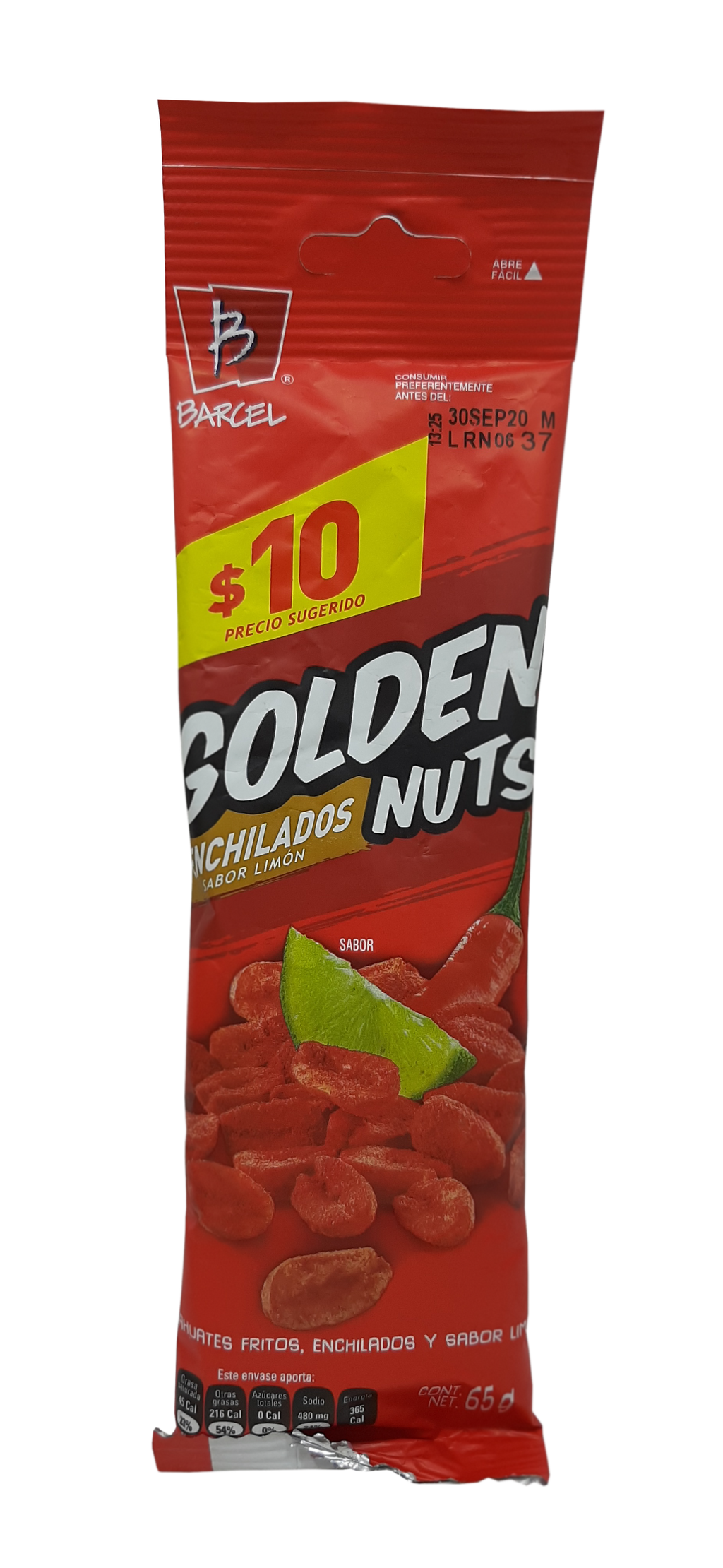 CACAHUATES GOLDEN NUTS ENCHILADOS BARCEL 65G – Súper La Mas Chiquita