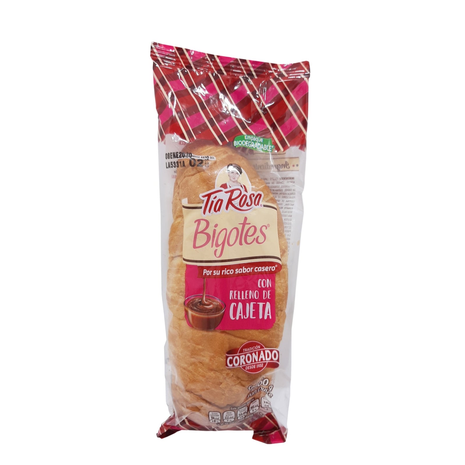 BIGOTE TIA ROSA CAJETA 60G – Súper La Mas Chiquita