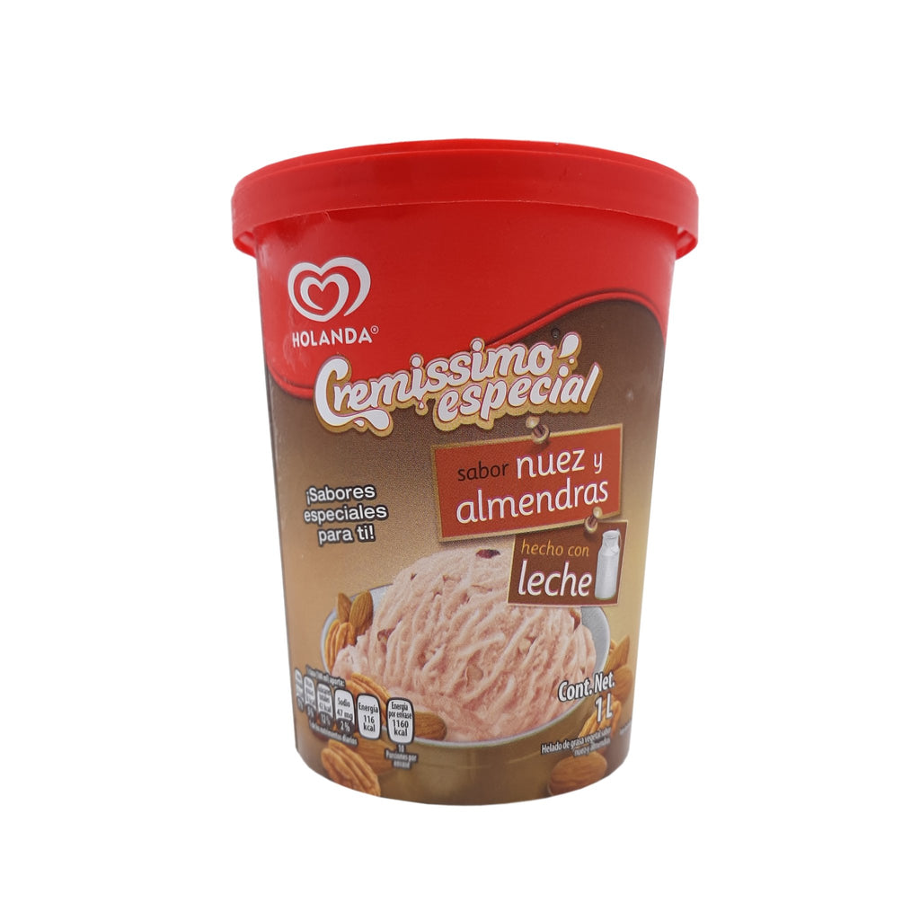 HELADO HOLANDA NUEZ Y ALMENDRA 900ML – Súper La Mas Chiquita