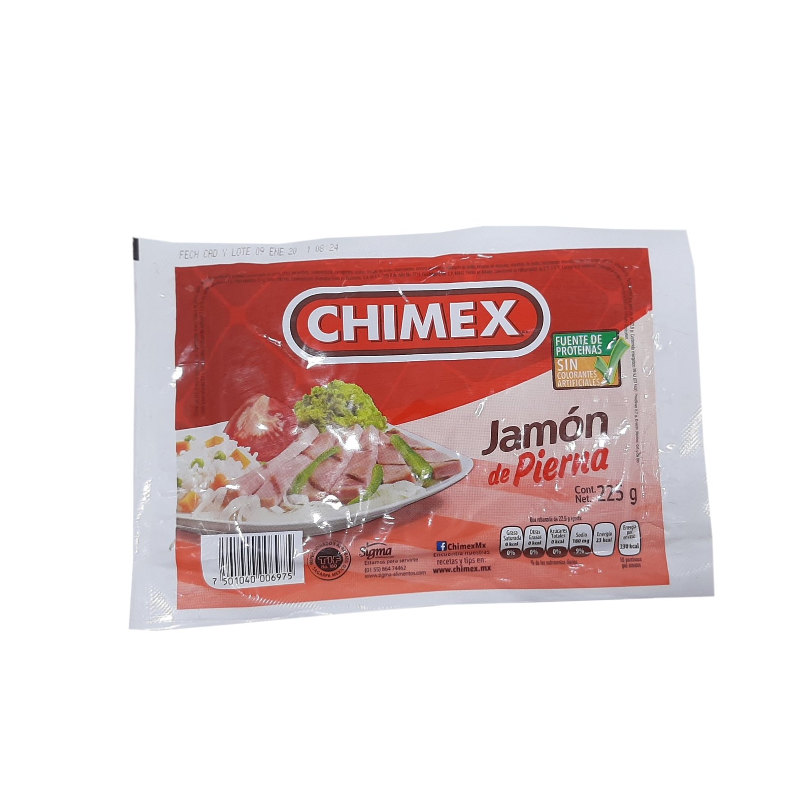 JAMON DE PIERNA CHIMEX TRADICIONAL 225G – Súper La Mas Chiquita