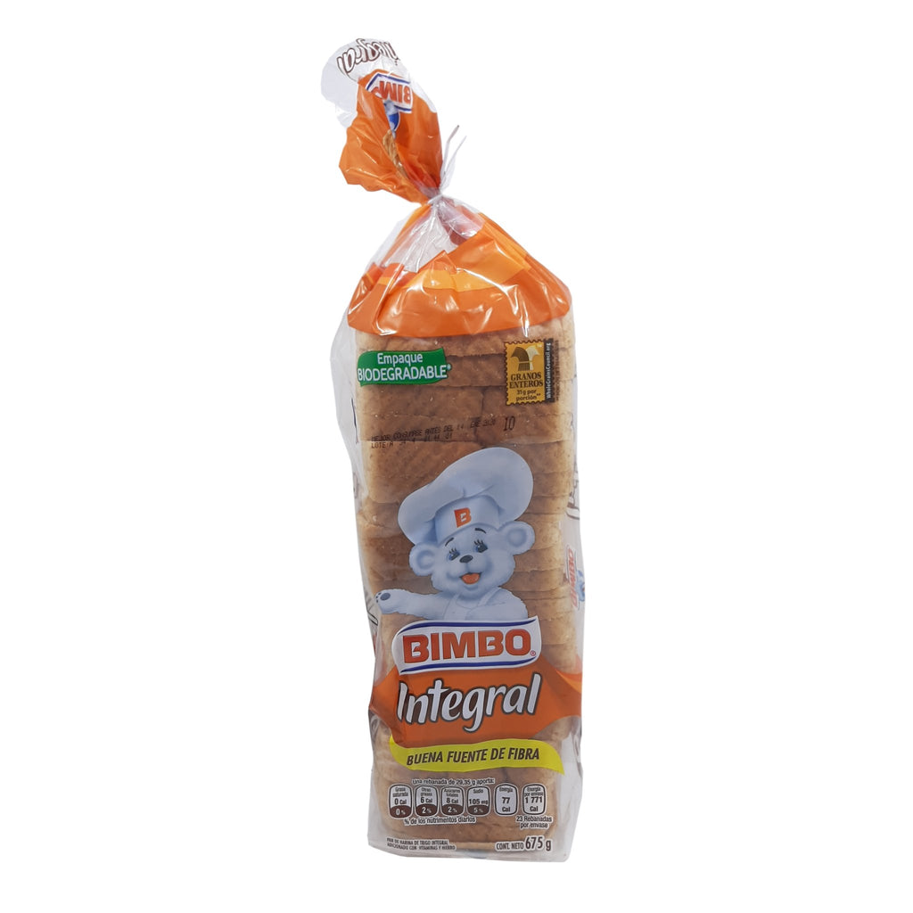 PAN INTEGRAL BIMBO GDE 675G – Súper La Mas Chiquita